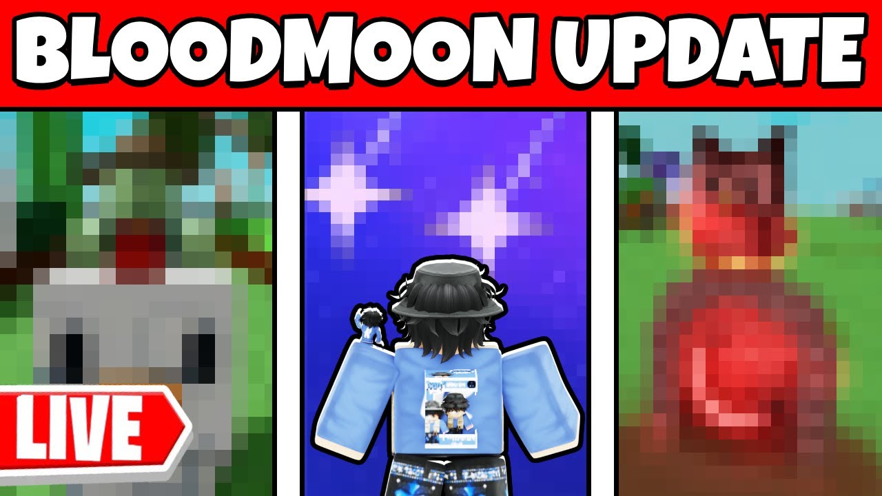 BLOOD MOON UPDATE!! GROW A GARDEN LIVE! playing with subscribers - YouTube