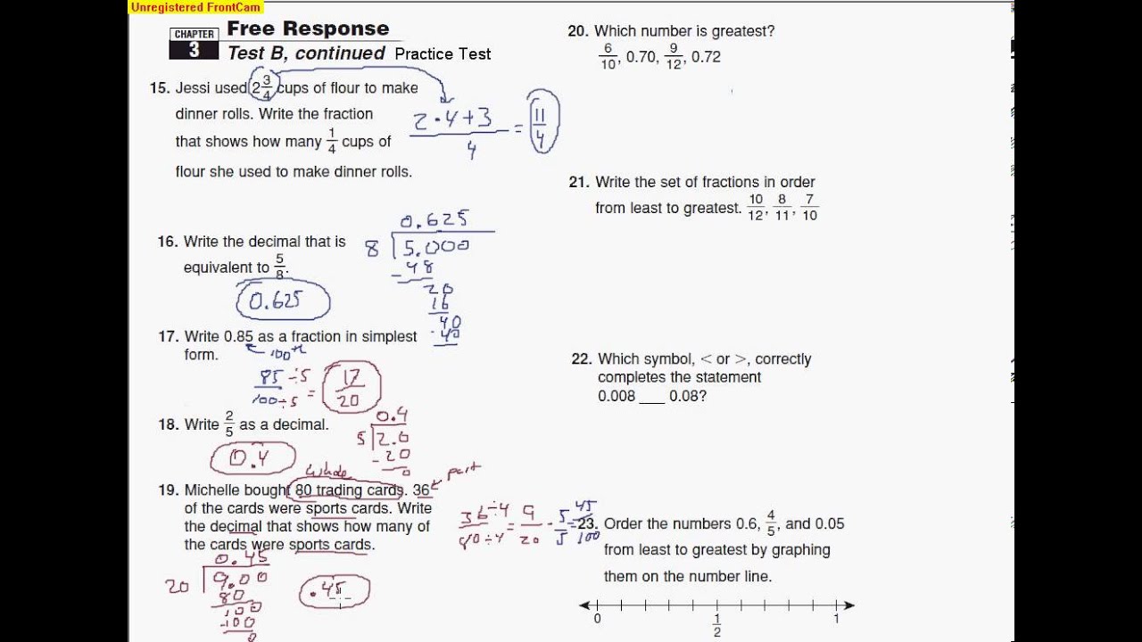 Chapter 3 Practice Test Part 2 - YouTube