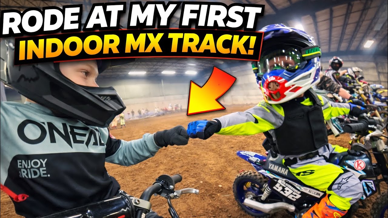RODE MY FIRST INDOOR MX TRACK! - YouTube