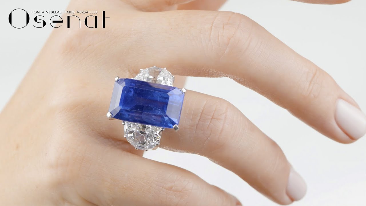 Un saphir spectaculaire de 34.86 carats - YouTube