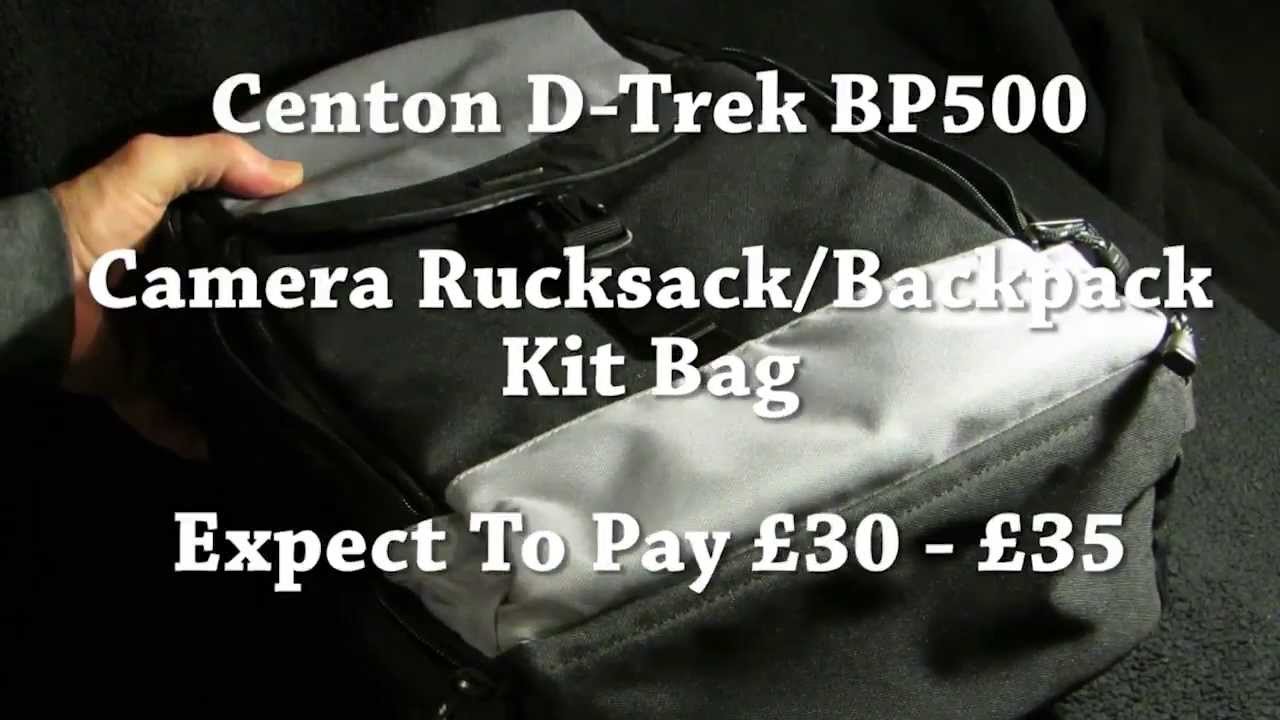 Camera Bag Review Centon Backpack D-Trek BP500 Camera & Lens Bag - YouTube