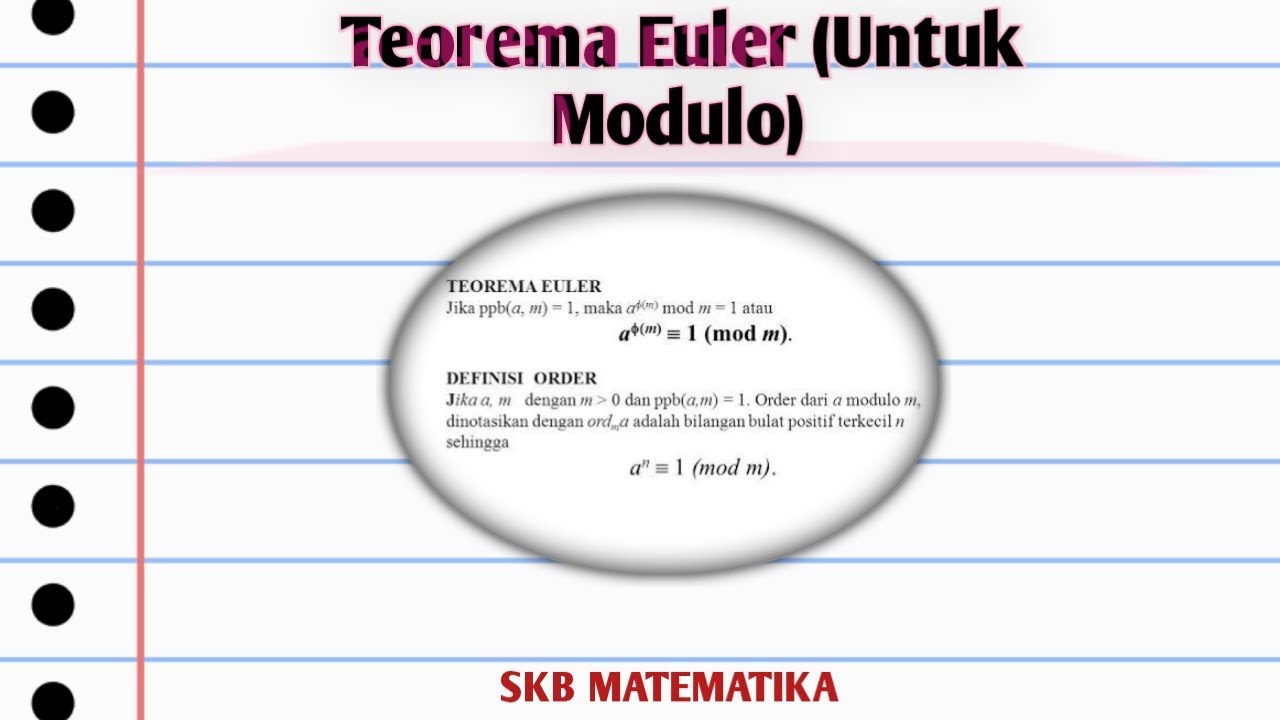 Teorema Euler (SKB Matematika Modulo) - YouTube