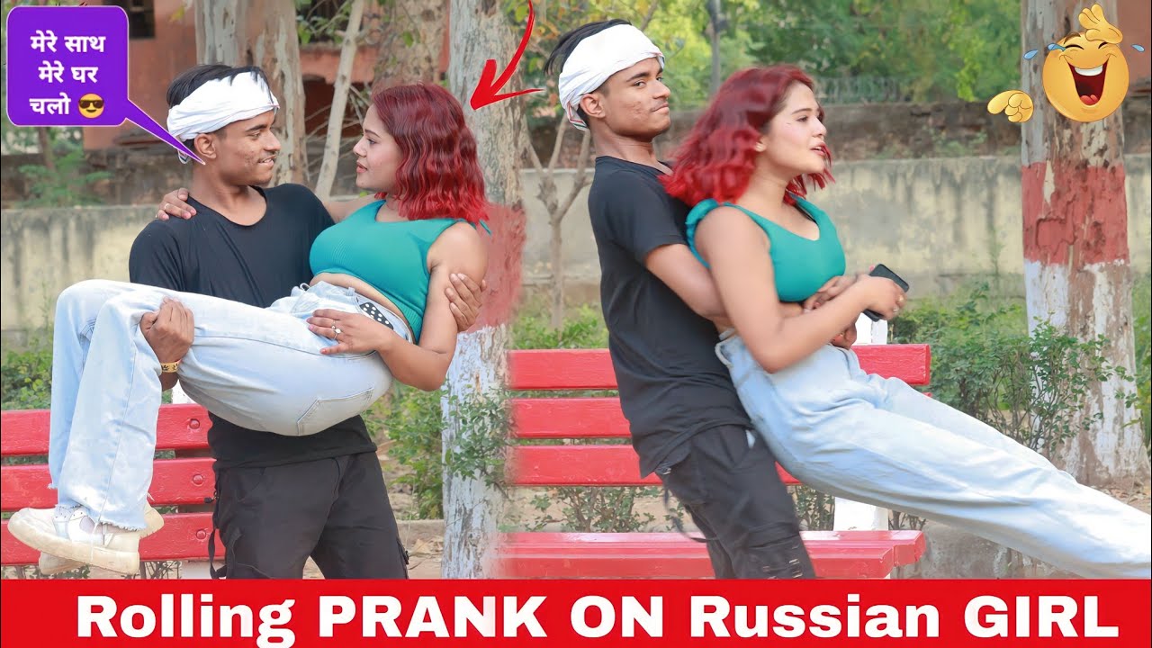 Rolling PRANK ON Russian Girl 😱| it’s monti prank - YouTube