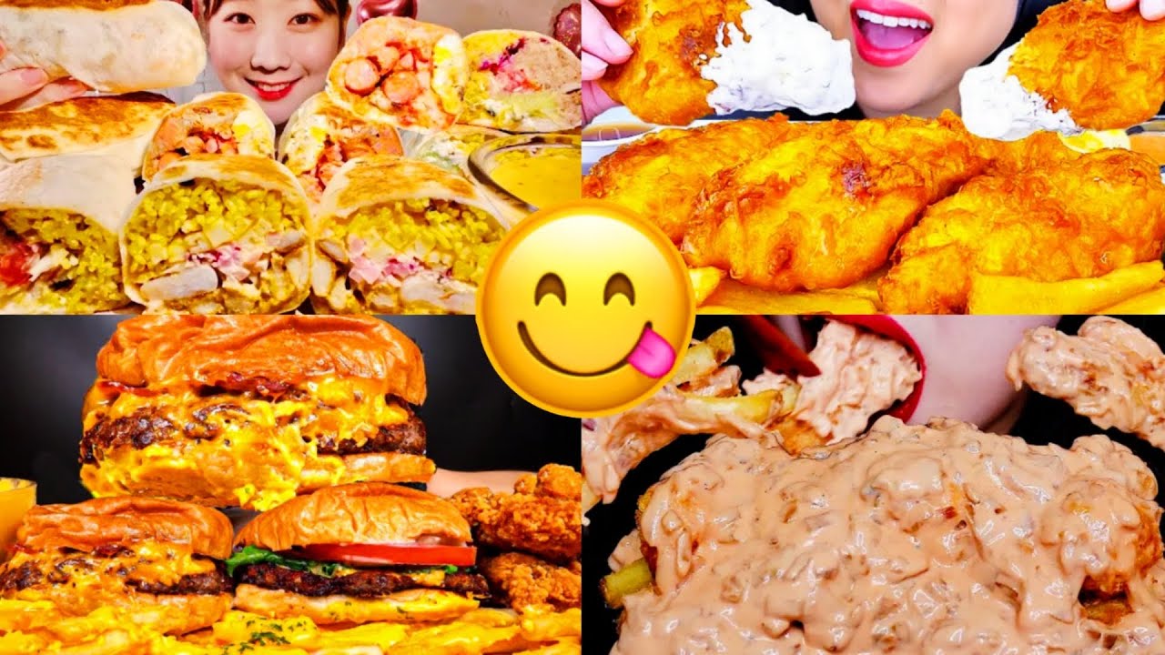 MOST DELISH VARIOUS FOOD SATISFYING SOUND EATING COMPILATION - YouTube