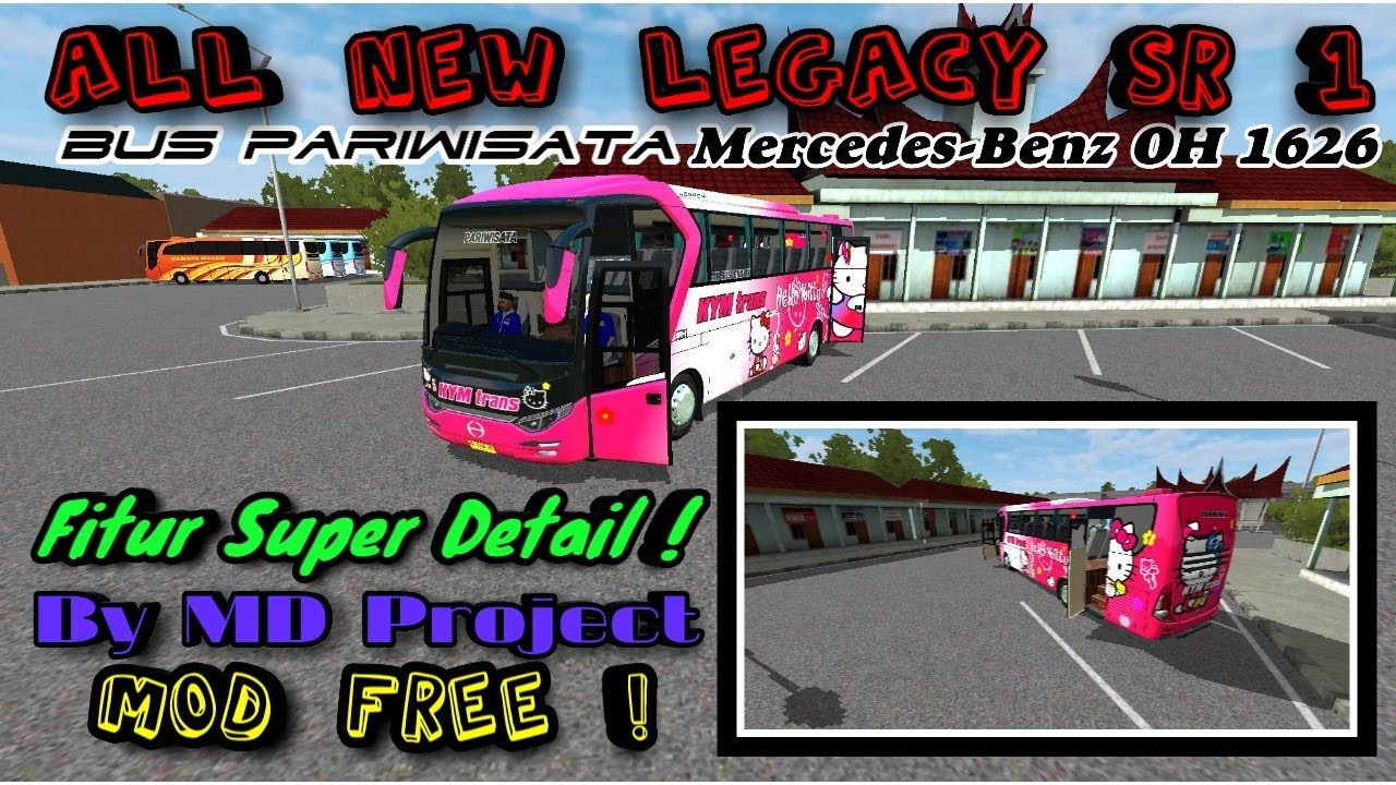 Mod Bussid Legacy SR 1 By Md Fitur detail || Mod Free | Bus Simulator ...