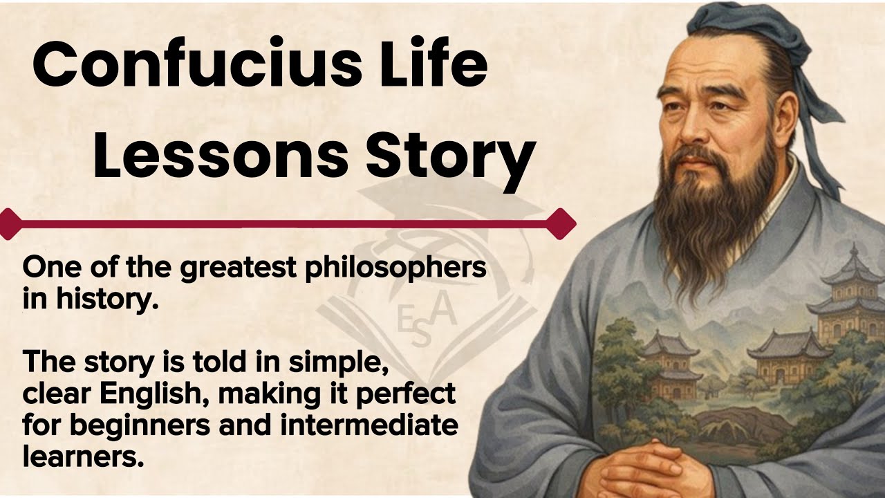 🧠 Confucius Life Lessons Story 📜 🎧 English Practice | 📖 Learn English ...
