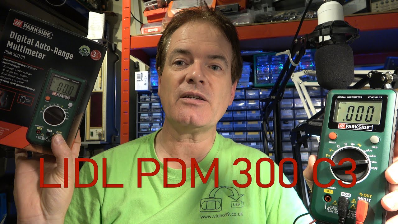 LIDL Parkside DM300 C3 Autoranging digital multimeter. Dangerous design ...