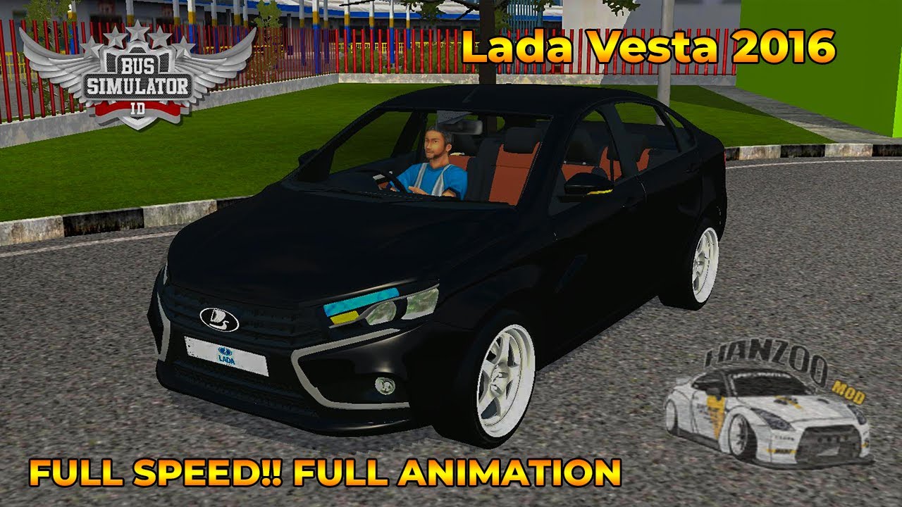 Mod Lada Vesta 2016 - BUSSID || HANZOO MOD - YouTube