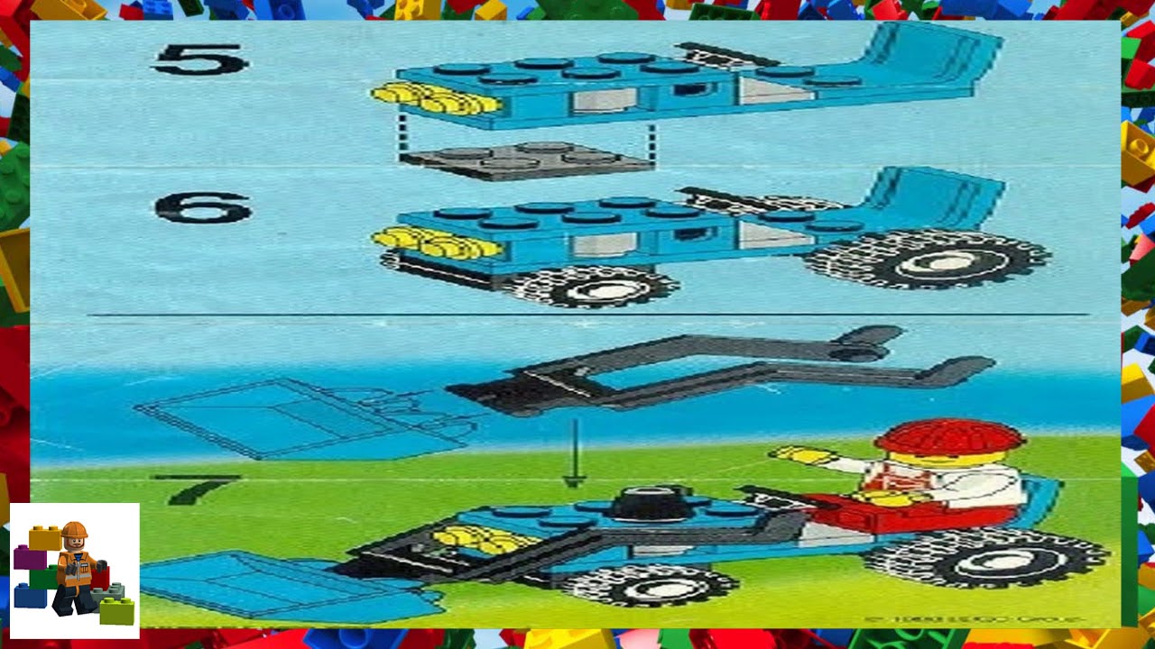 LEGO instructions - Town - Construction - 6504 - Tractor - YouTube