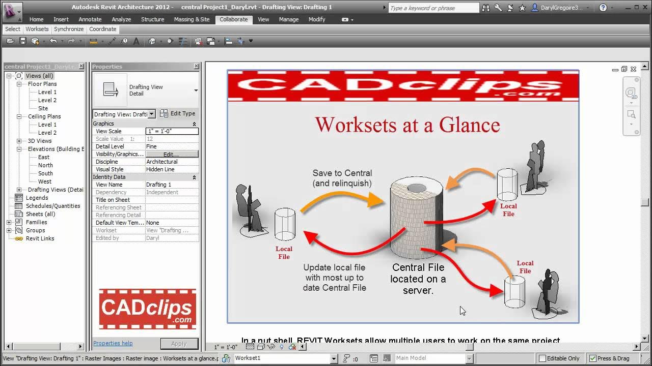 REVIT WORKSETS 01 INTRO - CADclips - YouTube