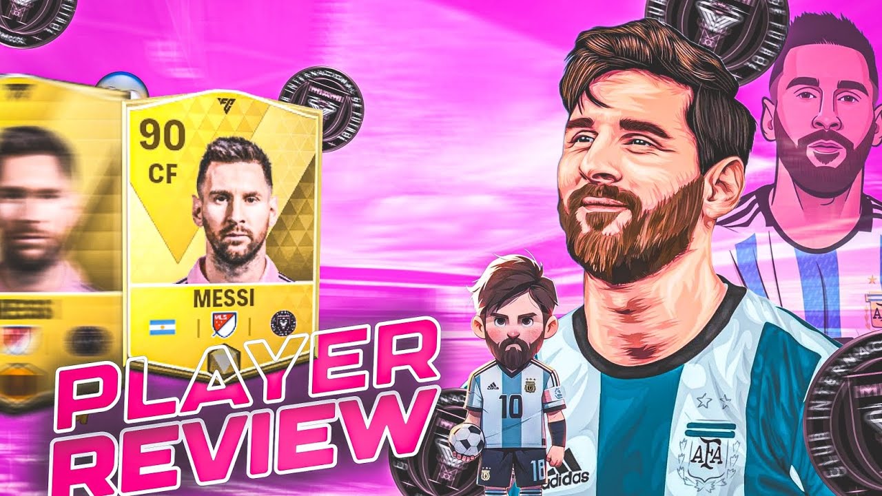 😲 90 Ovr Leo Messi 👽 Review/Gameplay || FC MOBILE 24 - YouTube