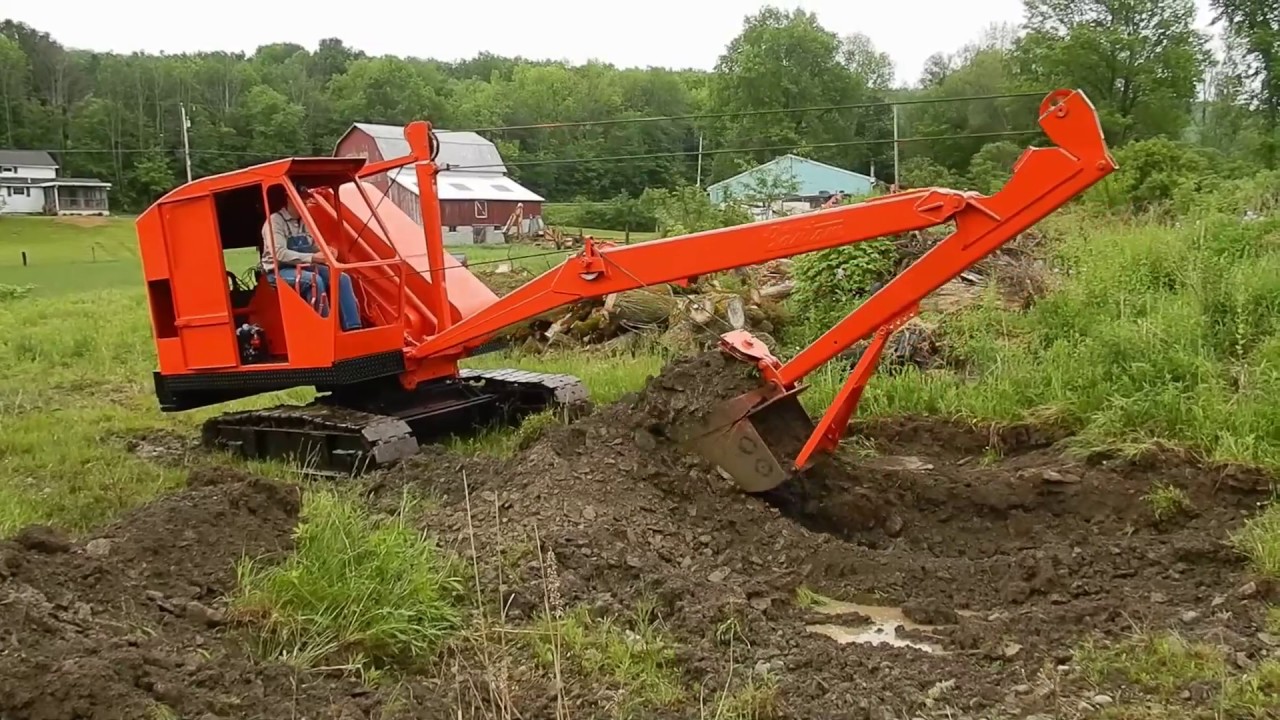 Bantam Cable Excavator In Action! - YouTube