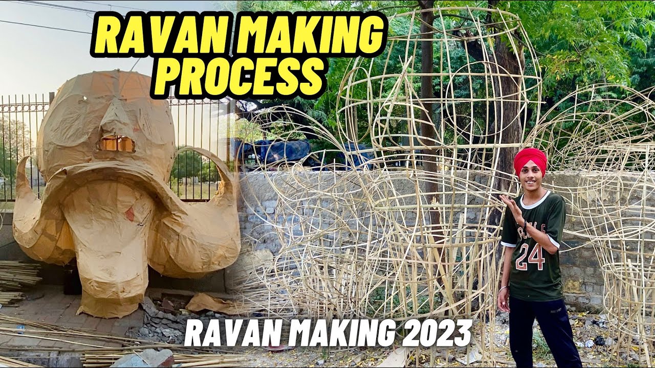 Ravan Making Process - Ravan Making 2023 | Ravan 2023 | Honey Lottey Vlogs - YouTube