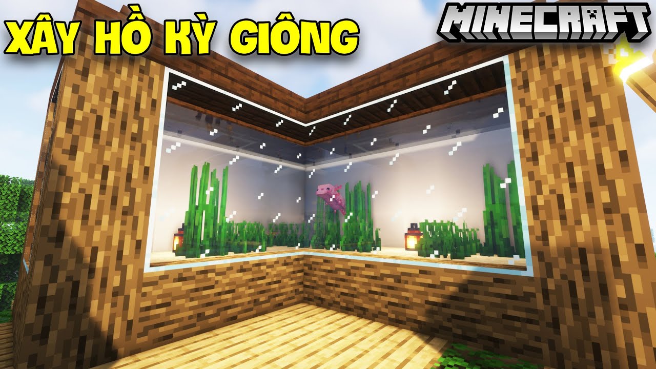 MINECRAFT SINH TỒN SIÊU KHÓ TẬP 11: KAYYXD XÂY BỂ KỲ GIÔNG SIÊU ĐẸP CHO ...