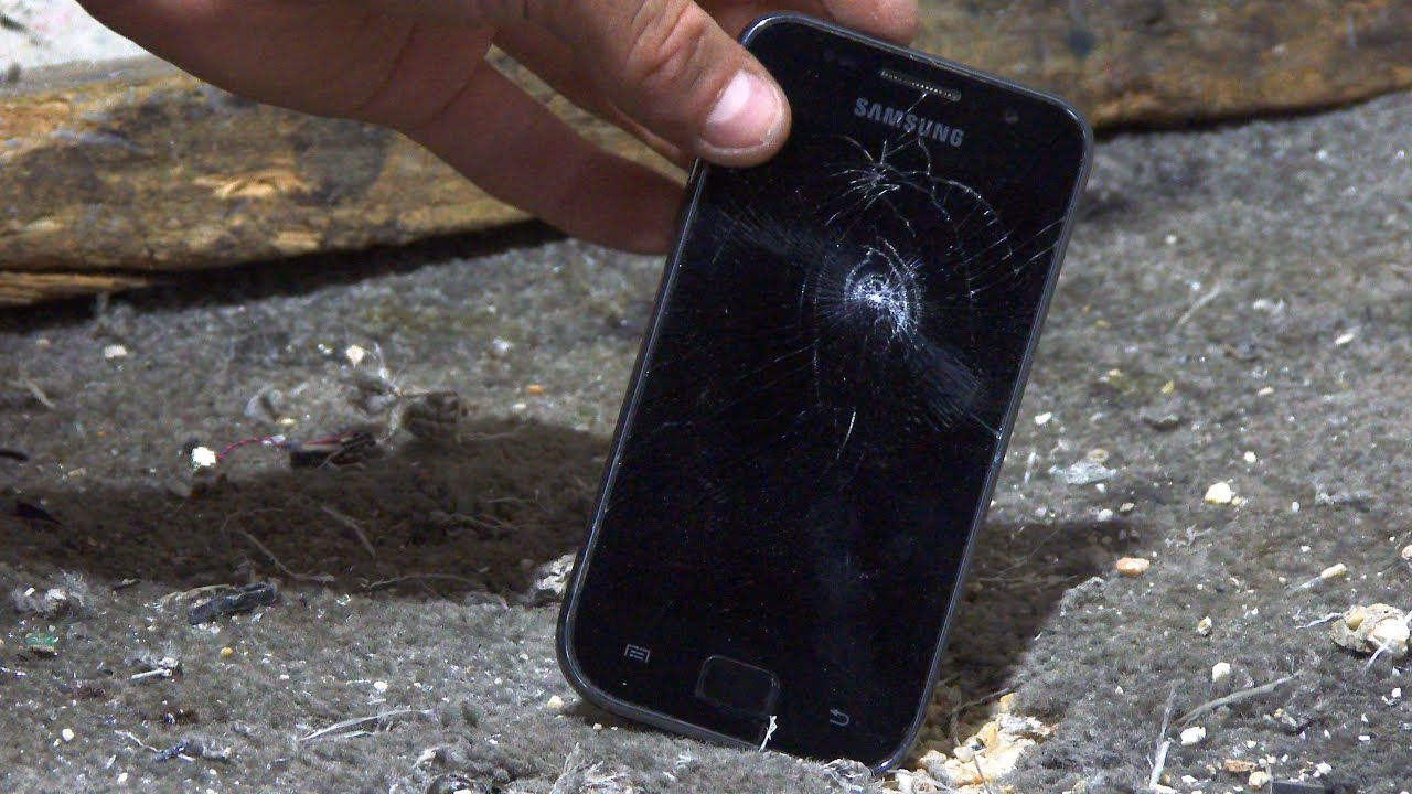 Smash Samsung Galaxy SL Phone - YouTube