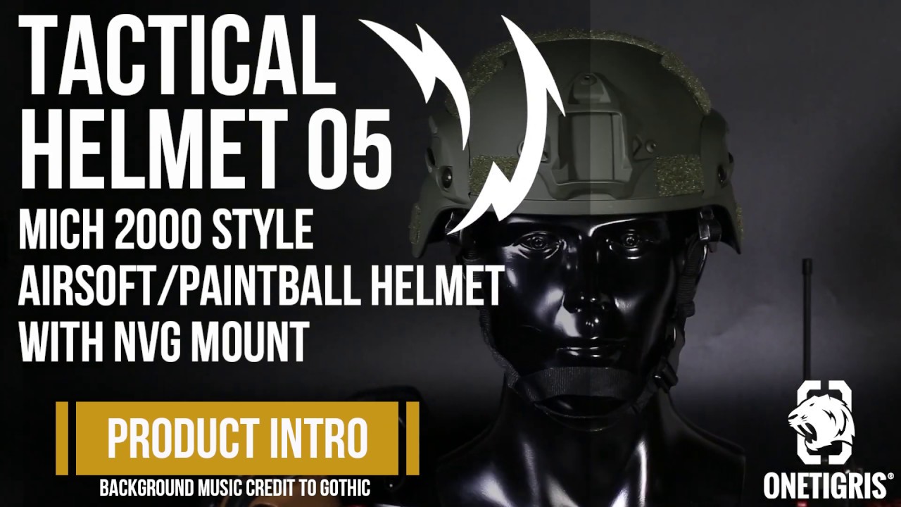 OneTigris MICH 2000 Style ACH Airsoft/Paintball Helmets + NVG Mount ...