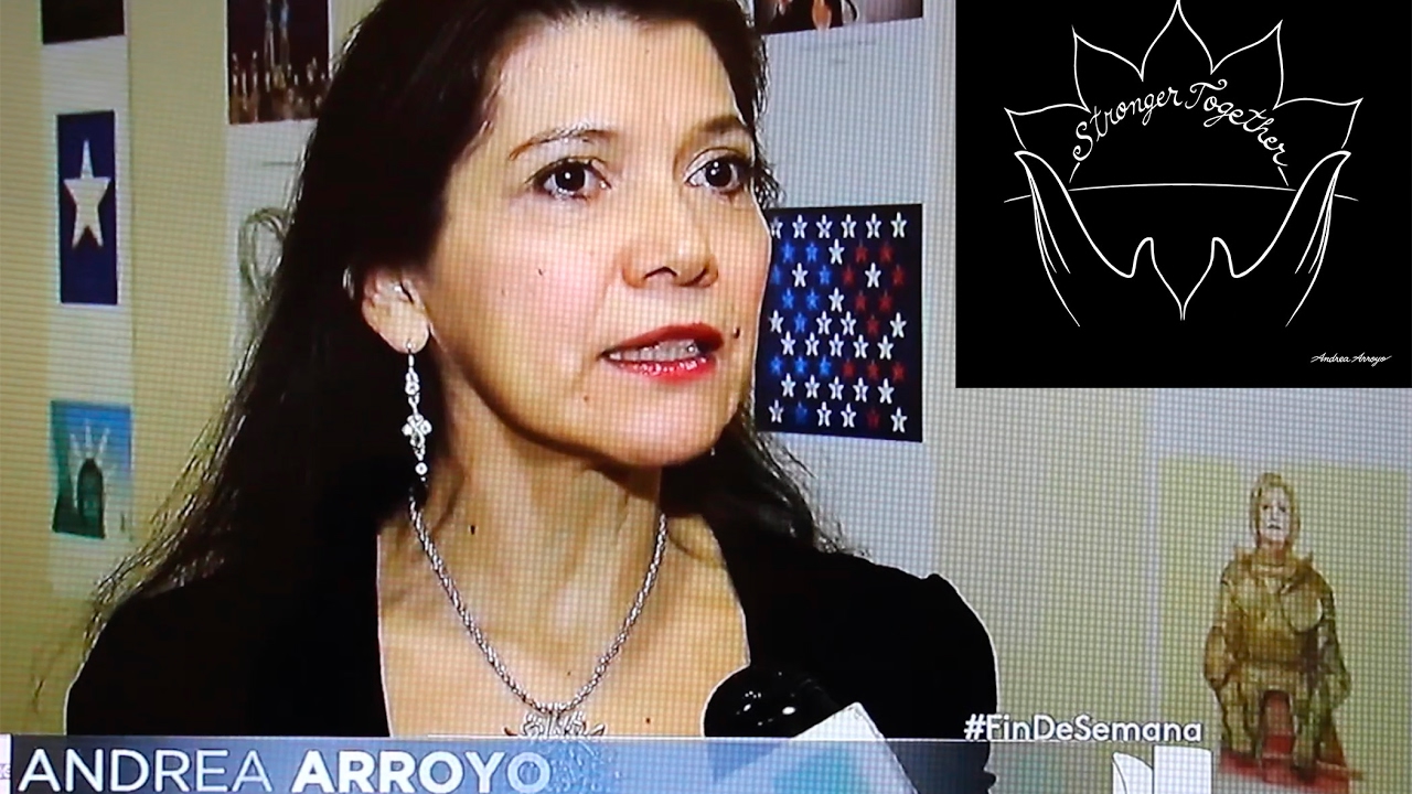 Artist Andrea Arroyo, UnivisionTV: "Unnatural Election" Art project ...