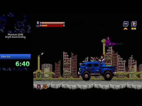 Phantom 2040 Speedrun in 40:04 (Good Ending, Genesis)