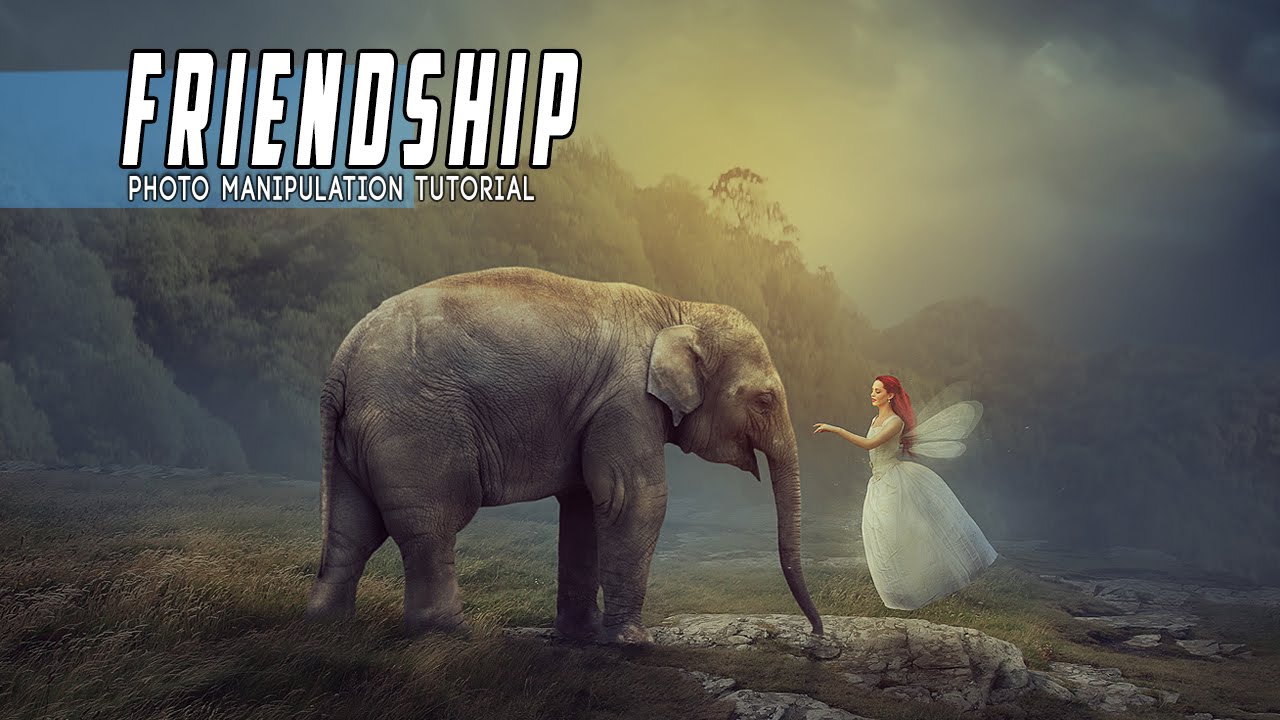 Photoshop Manipulation Tutorial - White Fairy and Elephant - YouTube