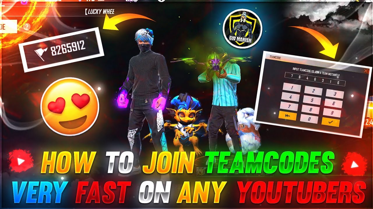 100% Working Trick To Join any YouTubers Team Code Very Fast😱🔥 ...