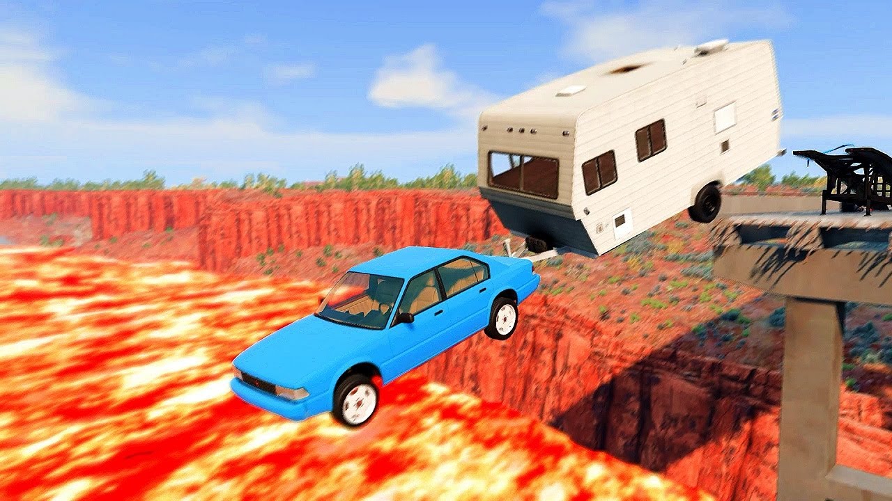 EXTREME JUMPING THROUGH LAVA - YouTube