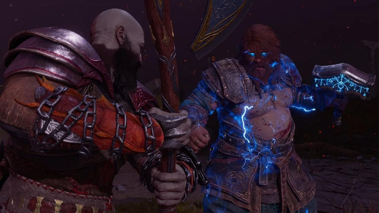 GoW Ragnarök_27- Kratos v Thor #2 - YouTube