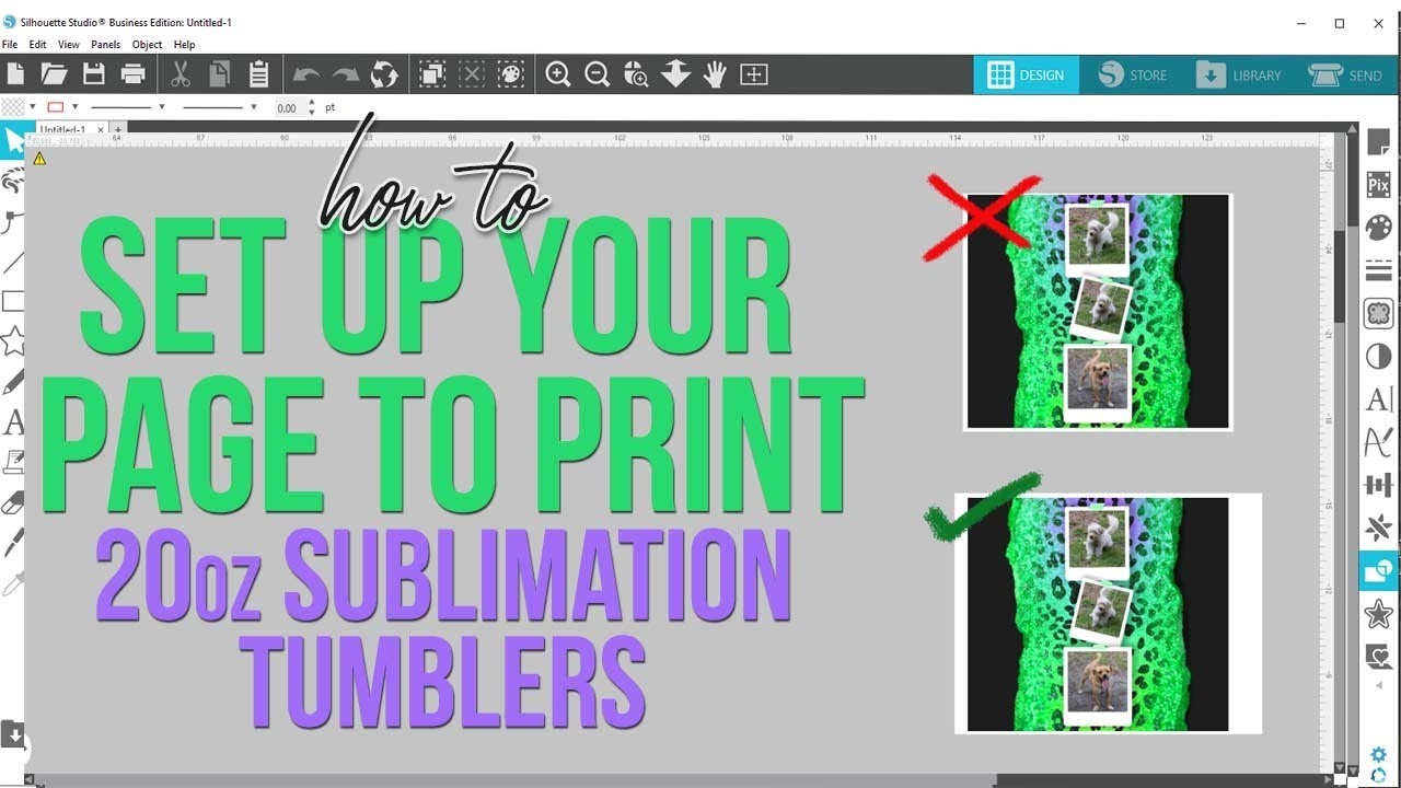 How To Print Sublimation Tumbler Files From Silhouette Studio YouTube How To Print Sublimation Tumbler Files From Silhouette Studio YouTube