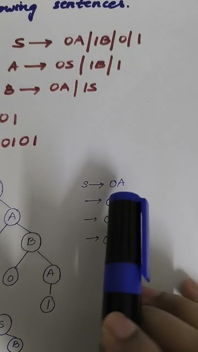 LMD and Parse tree example#compiler_design #compiler #automata theory - YouTube