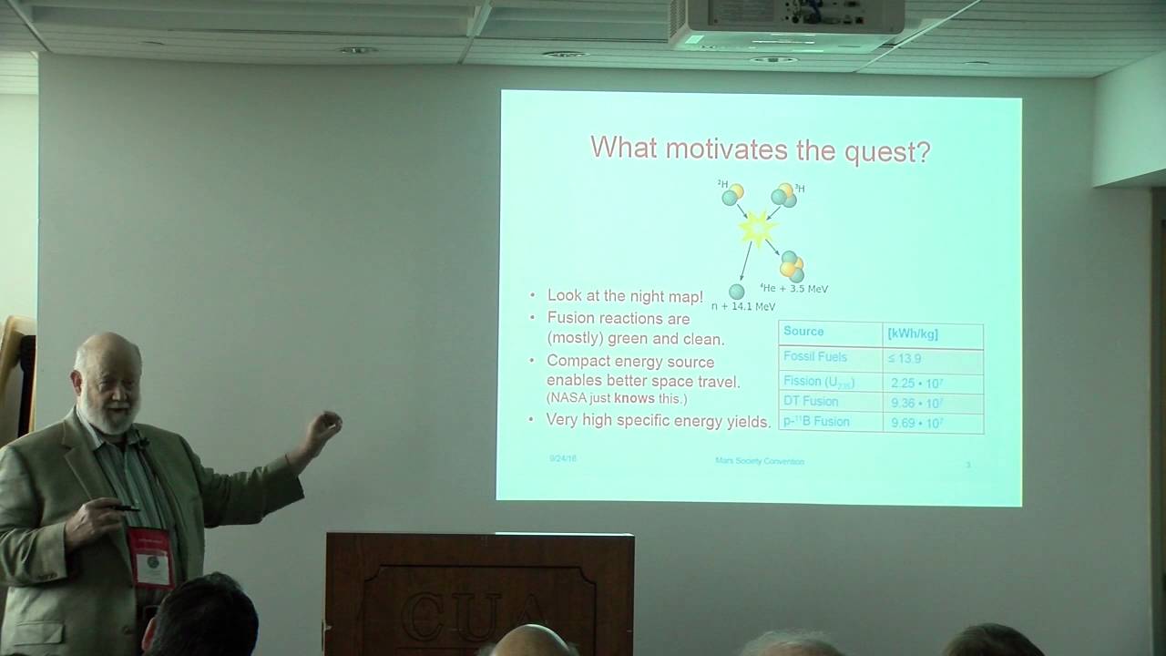 Dr. Robert Terry - Polywell Fusion Reactors - 19th Annual International ...