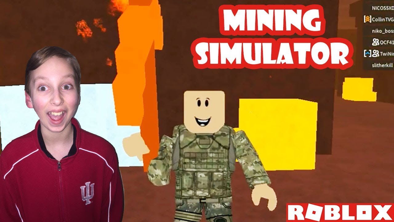ROBLOX GOLD MINING SIMULATOR | COLLINTV GAMING - YouTube