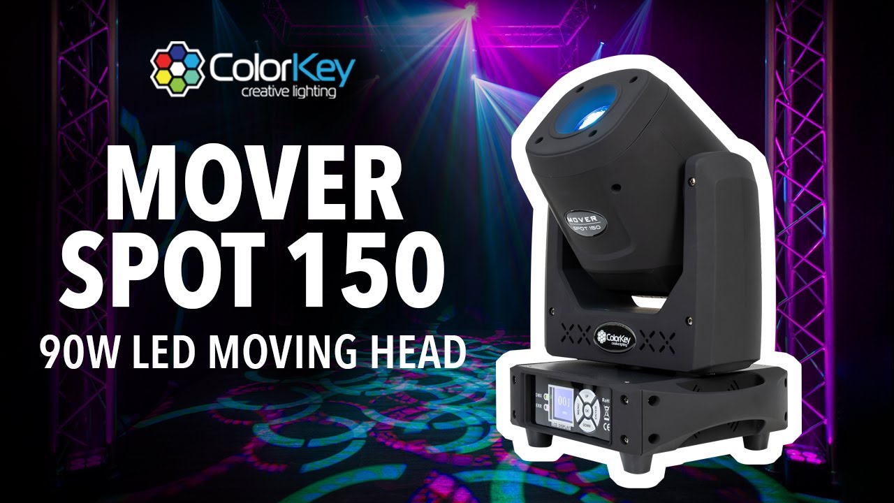 Mover Spot 150 | 90 Watt LED Moving Head - YouTube