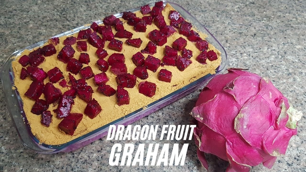 DRAGON FRUIT GRAHAM CAKE- NO BAKE - YouTube