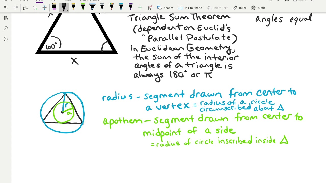 Ratios in Polygons #1 Equilateral Triangle - YouTube