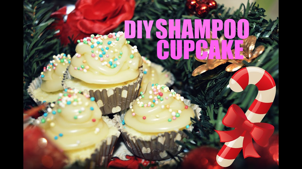 Diy shampoo solido cupcake con burro pre-shampoo! - YouTube