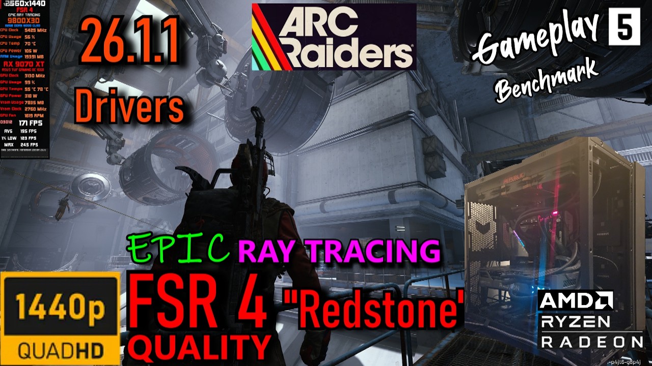 ARC Raiders 🎮 1440p FSR 4 Quality EPIC RAY TRACING Stella Montis 🖥️ RX ...
