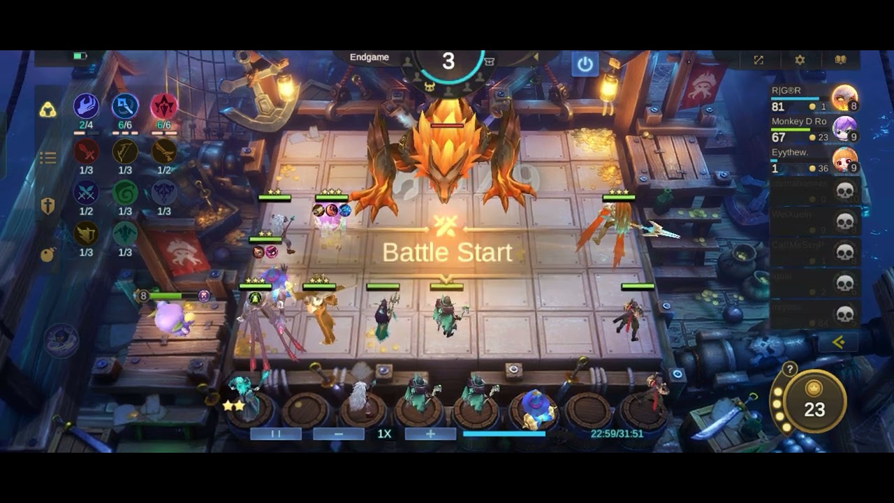 Mobile Legends(Magic Chess) Mystic Bureau + Mage + Necrokeep. Difficult ...