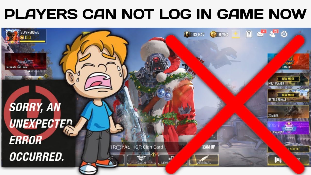 😭 ACTIVISION LOGIN ERROR CODM | SORRY AN EXPECTED ERROR OCCURRED | CODM ...