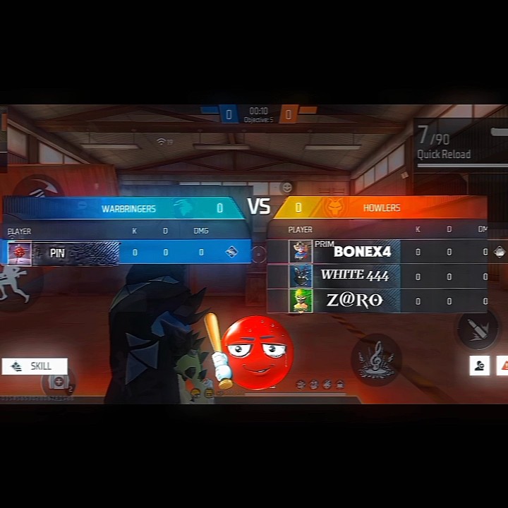 PIN VS @BONEX4_FF X @zoroffxx x @WHITE444YT INSEIN MACH - YouTube