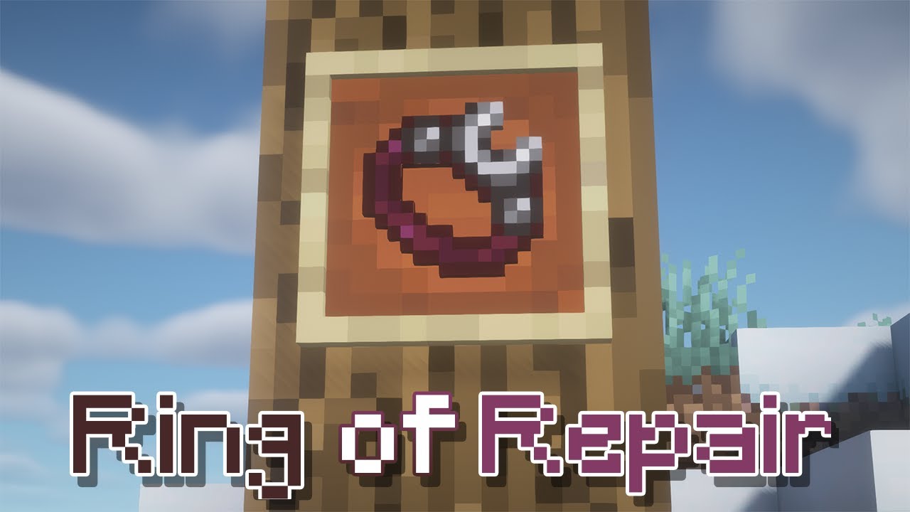 Minecraft Mod Showcase (Ring of Repair Mod): Nhẫn Tự Sửa Đồ - YouTube