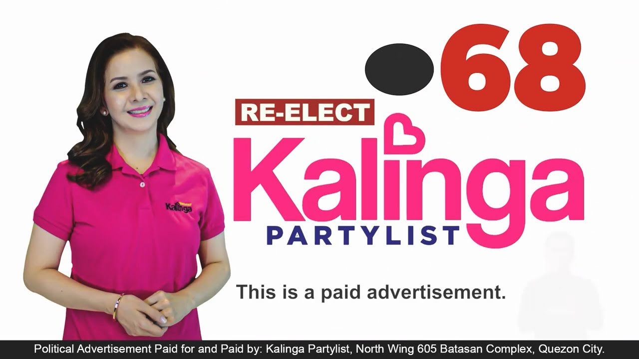 KALINGA Partylist Paid TV Ad May 3 to 7, 2022 30s (Alternate Version ...