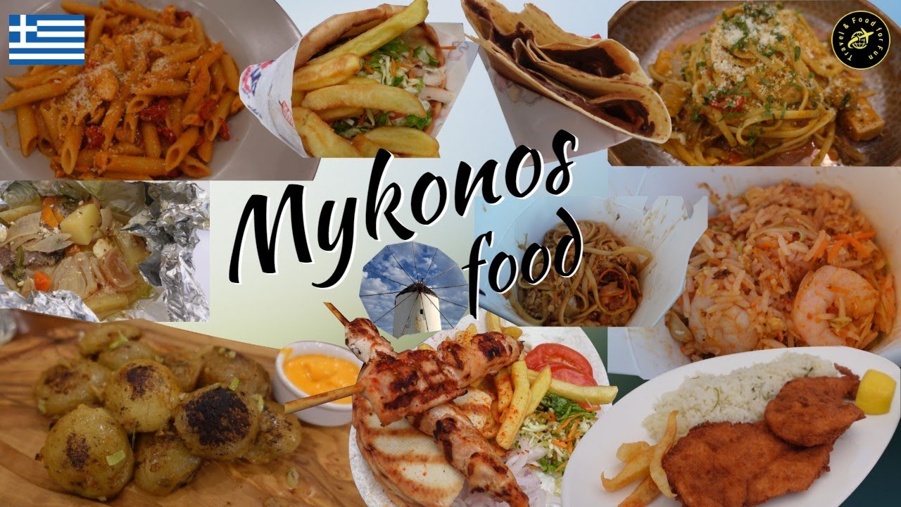 Mykonos Food 🇬🇷 Greece | Things to eat in Mykonos 🇬🇷 Greece - YouTube
