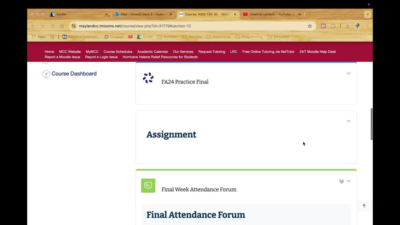 FA24 NOS130-95 Final Week What to Expect - YouTube