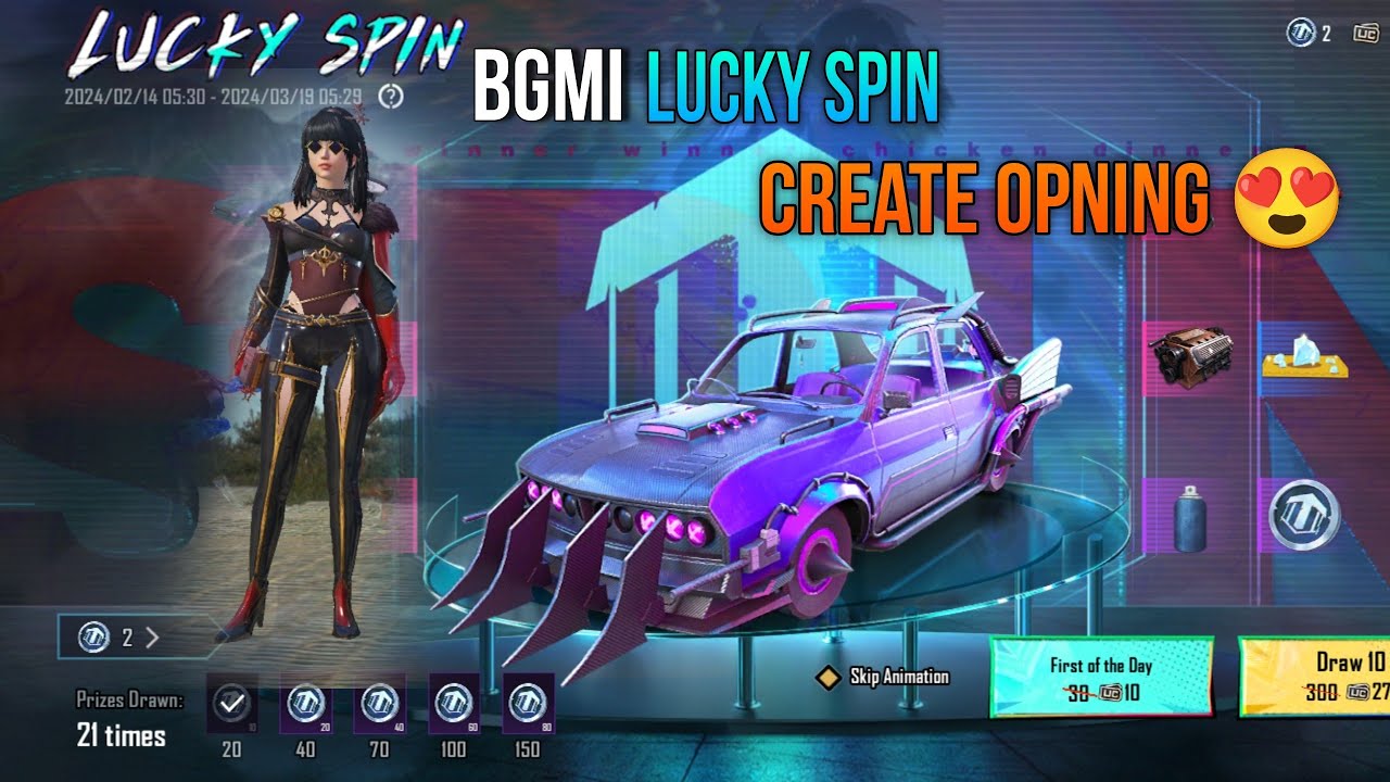 Bgmi New Lucky Spin Create Opning 2024 Samsung A1 A2 A3 A4 A6 A7 A8