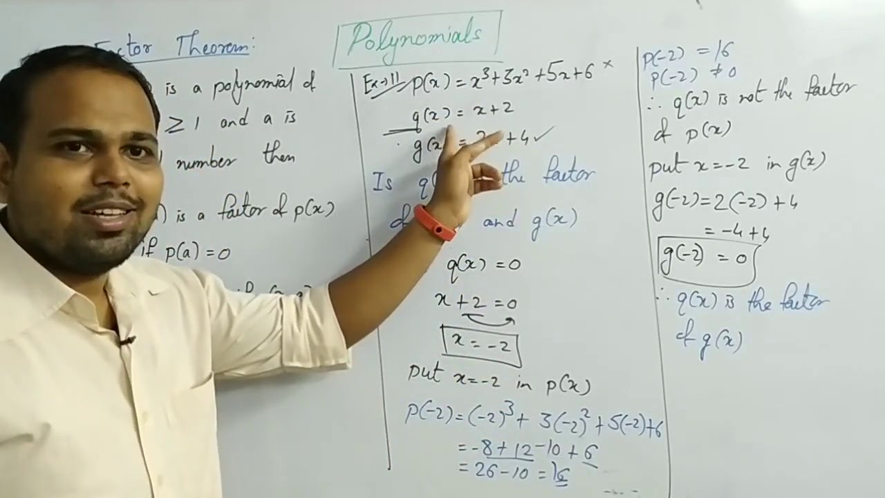 CBSE|Class-9|Mathematics|Chapter-2|Polynomials|Factor Theorem| L-6 ...