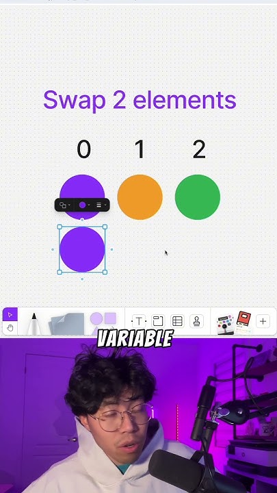 How to swap two elements in less than 1️⃣ minute #computerscience #stem ...