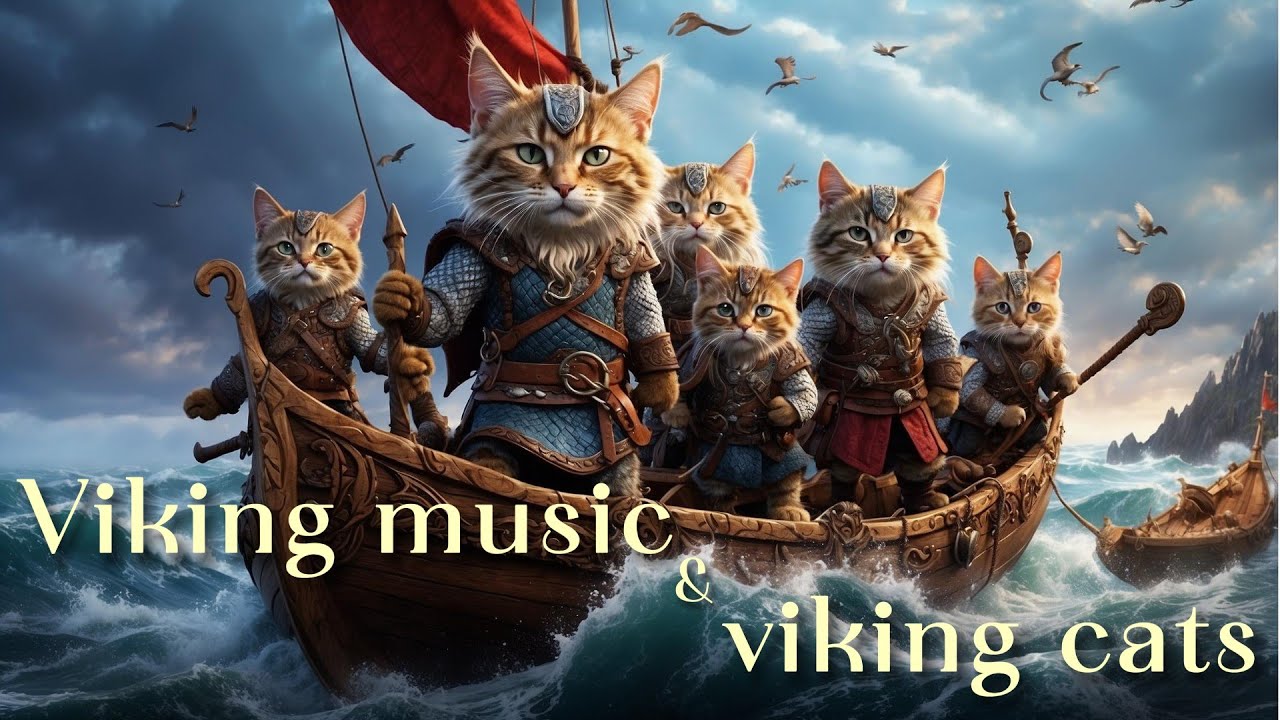 Valhalla calling me! Viking battle music with Viking cat. Nordic ...