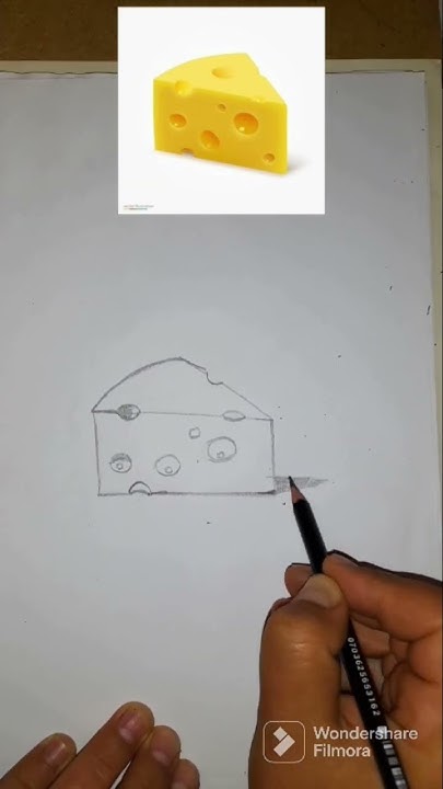 كيفية رسم قطعة جبن بطريقة سهلة 🧀 ،shorts Youtube