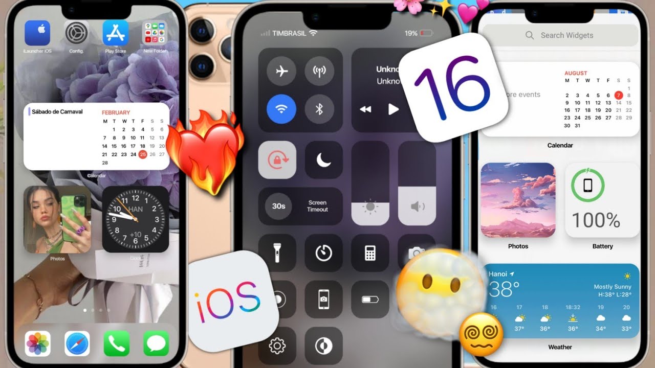 Launcher iOS 16 completa! TRANSFORME seu ANDROID igual iPhone 13 pro ...
