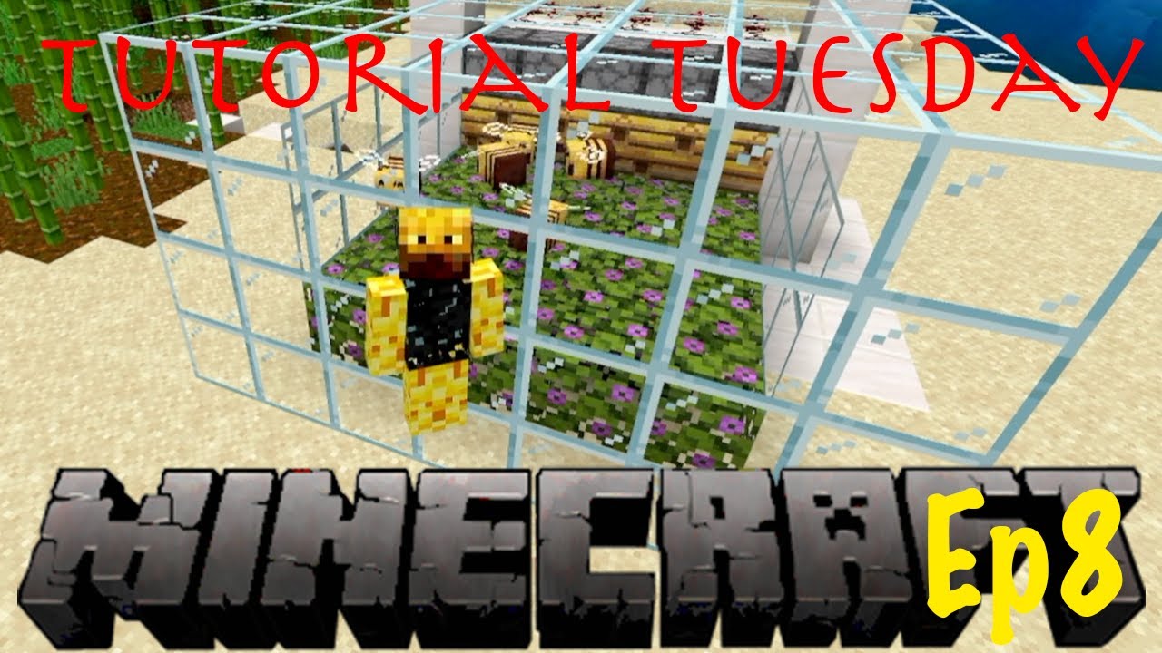 MiNECRAFT TUTORiAL TUESDAY - EASY BEE FARM - XBOX/PC/MCPE/PS/SWITCH ...