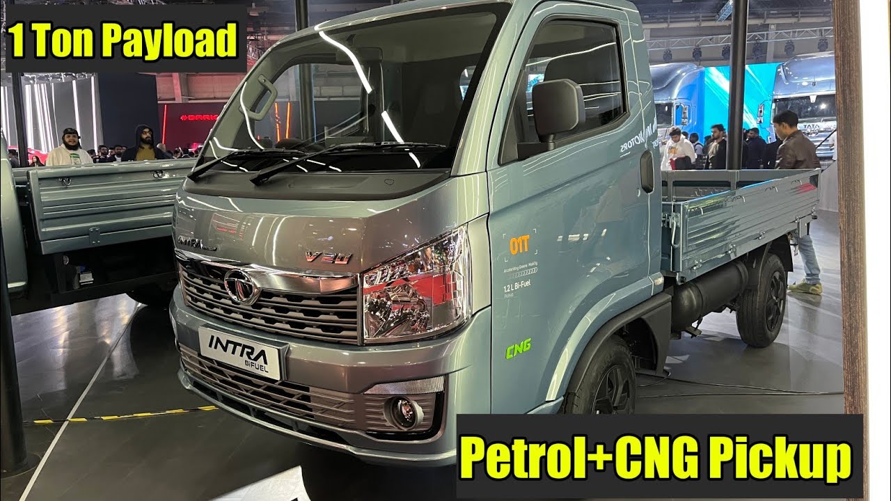1000kg load उठाओ अब Petrol+CNG के साथ New Tata Intra V20 Bi-fuel|Tata ...